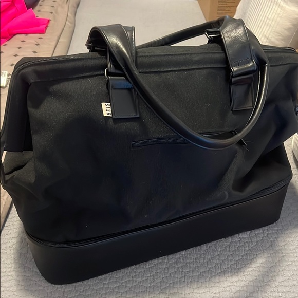 BEIS | Bags | Beis The Weekender Bag With Leather Handles | Poshmark